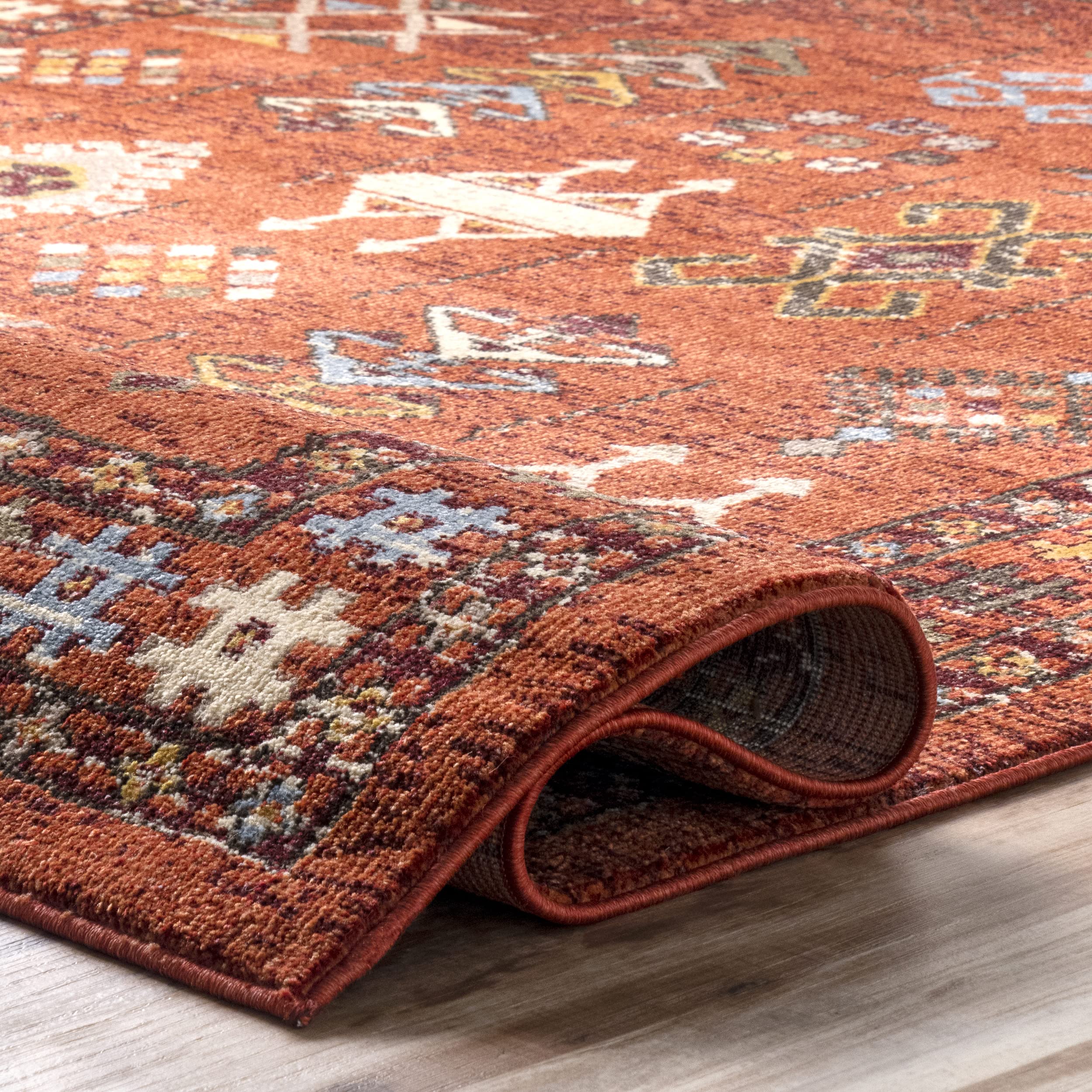 nuLOOM Transitional Tribal Wilma Area Rug, 8x10, Brown