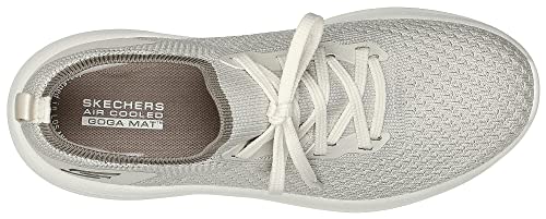 Skechers Womens Max Cushioning Essential Juno Athletic Shoes 8 Off White