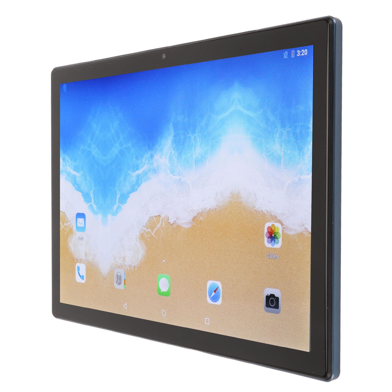 Reading Tablet Blue Tablet 10.1 Inch 3 Card Slots 5G WiFi Dual Camera for Home (US Plug)