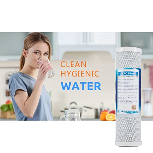 SWALLE 10β x 2.5β Water Filter Replacement Cartridges - CTO Filter Cartridge Fits Standard 10 inch Whole House Water Filter Systems - Reducing up to 99% Chlorine - Pack of 4