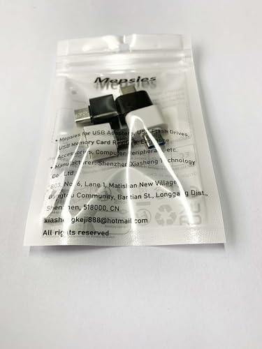 USB C to USB Adapter 4 Pack, USB Female to USB C Male OTG Adapter, USB C Adapter Compatible with MacBook Pro, Samsung Galaxy, Type-C Phones, Laptops, Tablets and More (2 Black and 2 White)