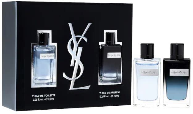 YSL Yves Saint Laurent Y Eau de Parfum and Toilette Duo (2 X 0.25 Ounce) Mens Cologne