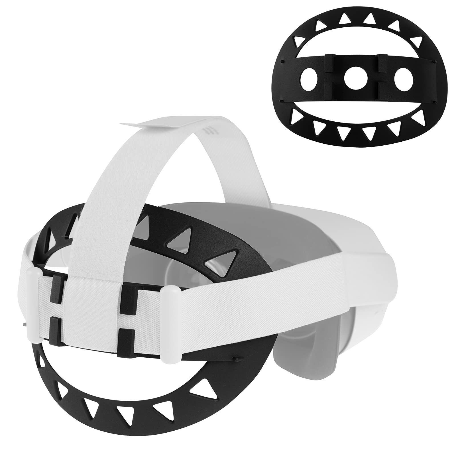 Orzero VR Head Back Padding Compatible for Quest 2 Headset (Original Flexible Head Strap), Balance Cushion Comfortable Head Strap Enhanced Support Reduce Pressure