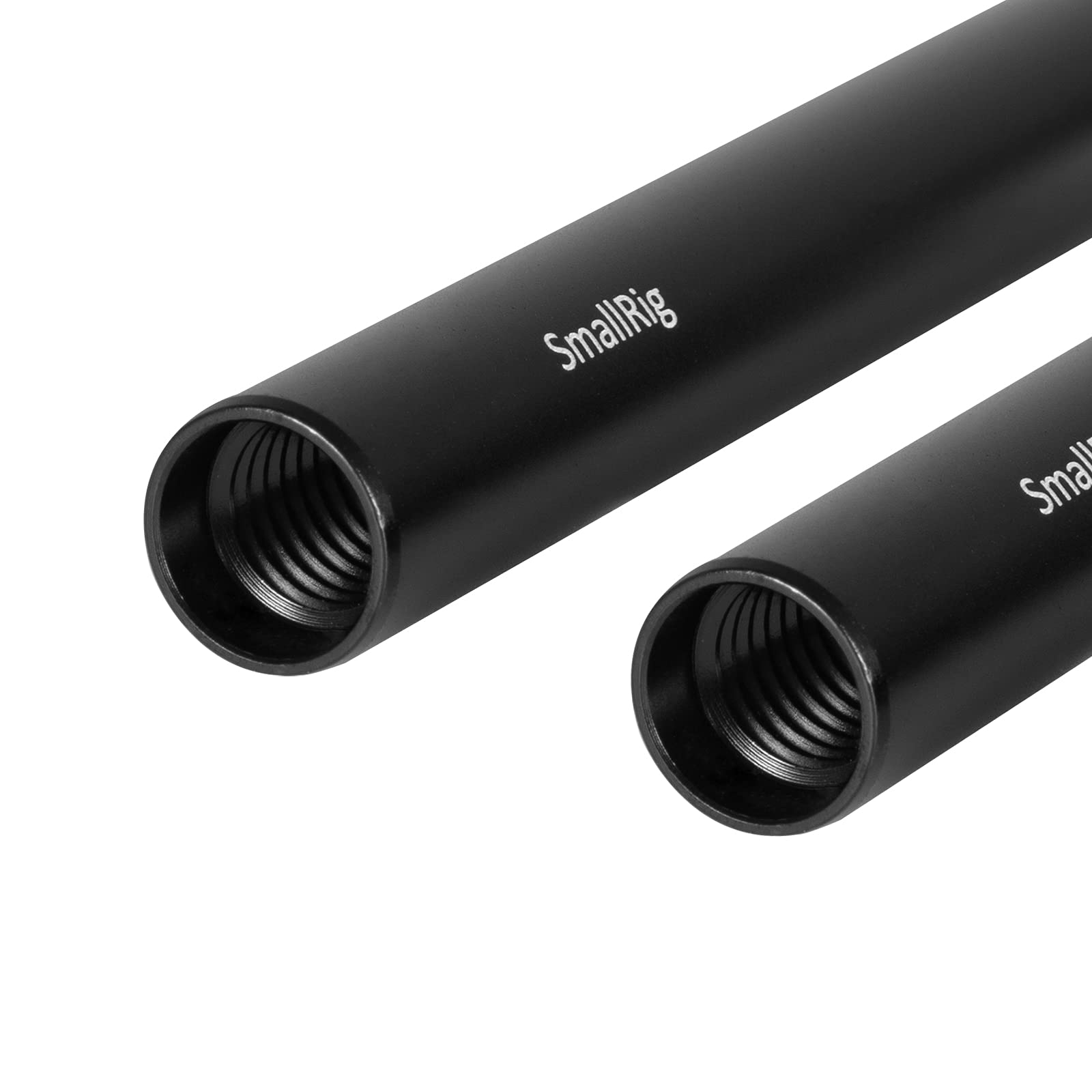 SmallRig 2pcs 15mm Black Aluminum Alloy Rod(M12-25cm) 10inch 1052