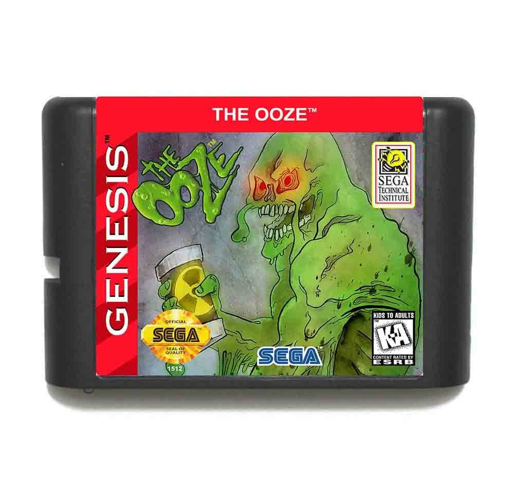 The Ooze NTSC-USA Game Cartridge For 16 Bit Sega Mega Drive For Genesis (Black)