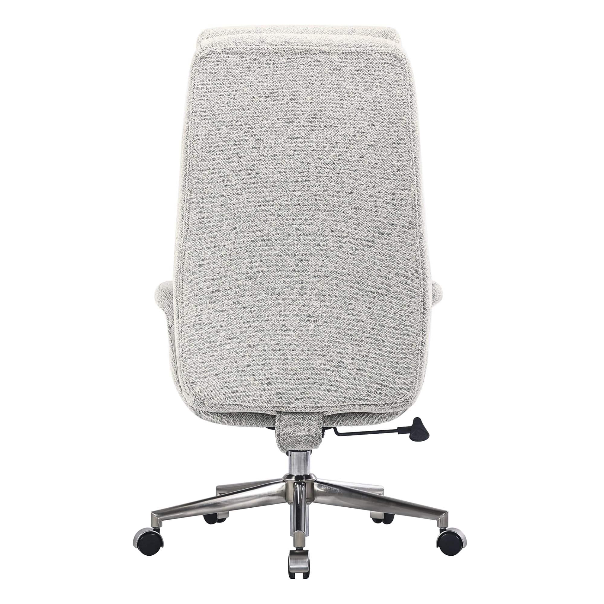 Realspace® Modern Comfort Pizana Bouclé Fabric High-Back Executive Office Chair, Light Sand/Brushed Nickel, BIFMA Compliant