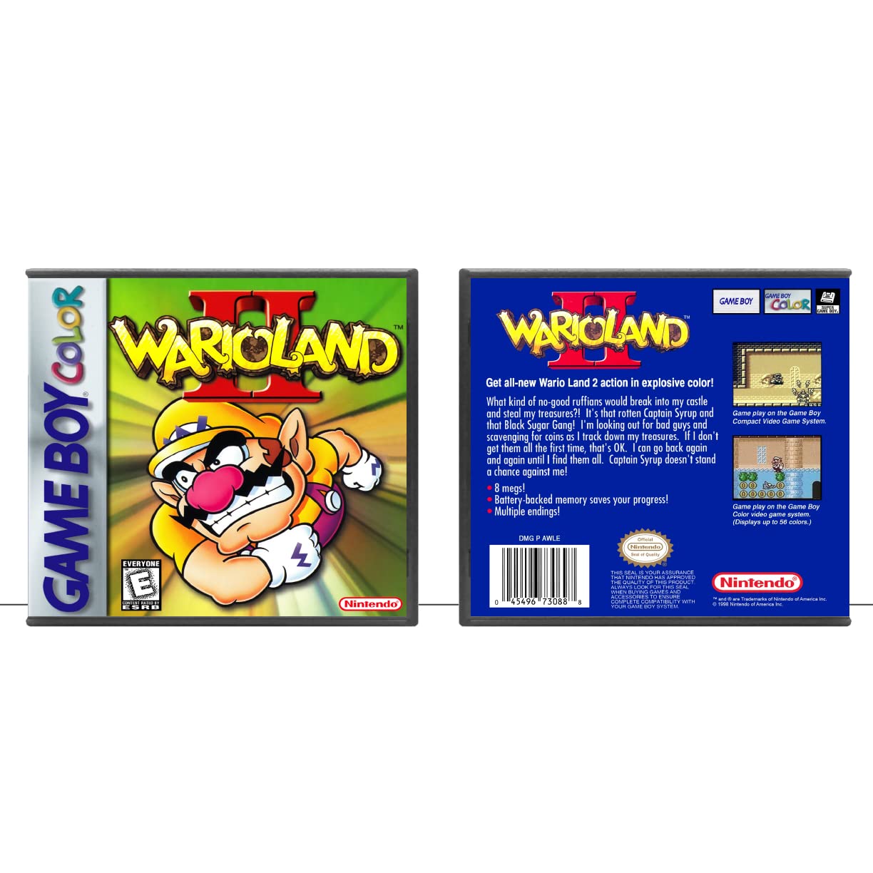 Wario Land II | (GBC) Game Boy Color - Game Case Only - No Game
