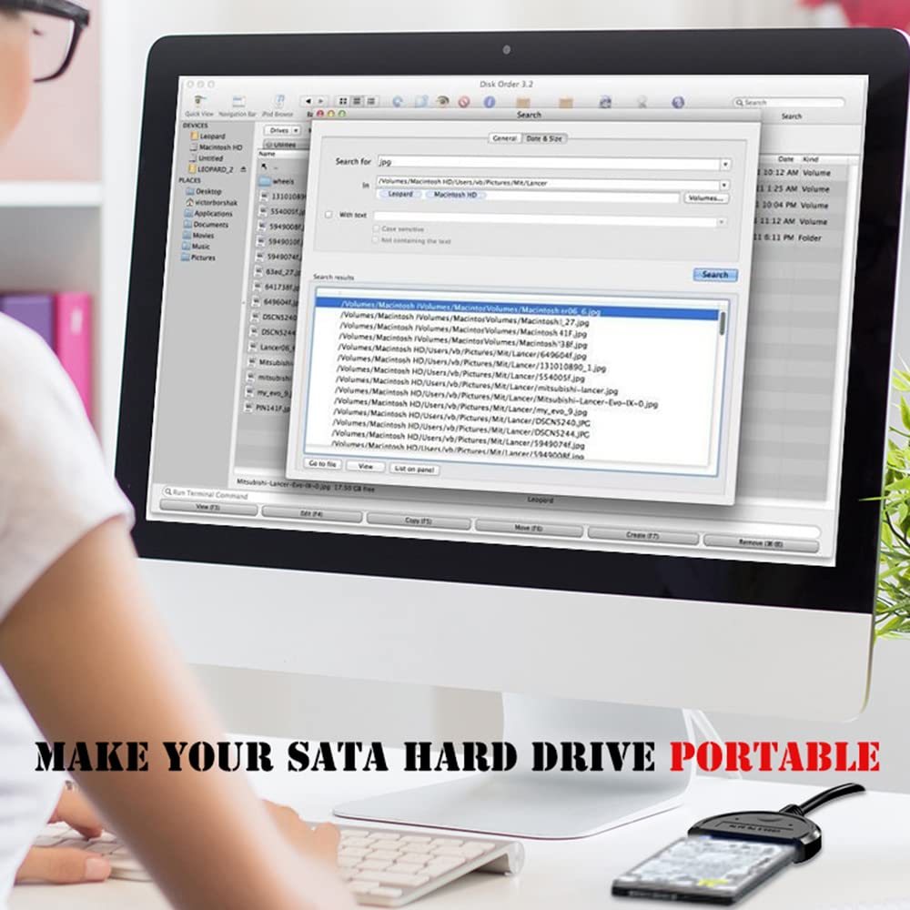 Warmstor SATA to USB 3.0 Adapter Cable, USB 3.0 A to 2.5” SATA III Hard Drive Adapter External Converter for 2.5 Inch 2.5" SATA Hard Drives Disk HDD and Solid State Drives SSD