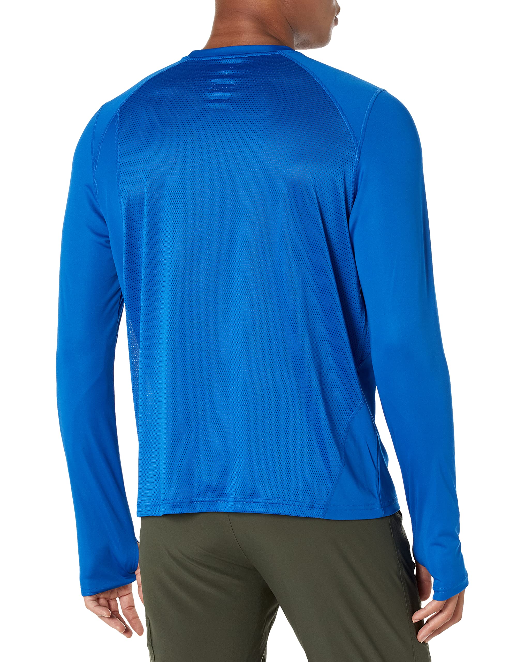 Reebok Men's Standard Running Long Sleeve T-Shirt, Vector Blue, Medium