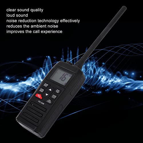 Walkie Talkies Portable Rechargeable AC100-240V Floating Marine Radio for Ship (US Plug)