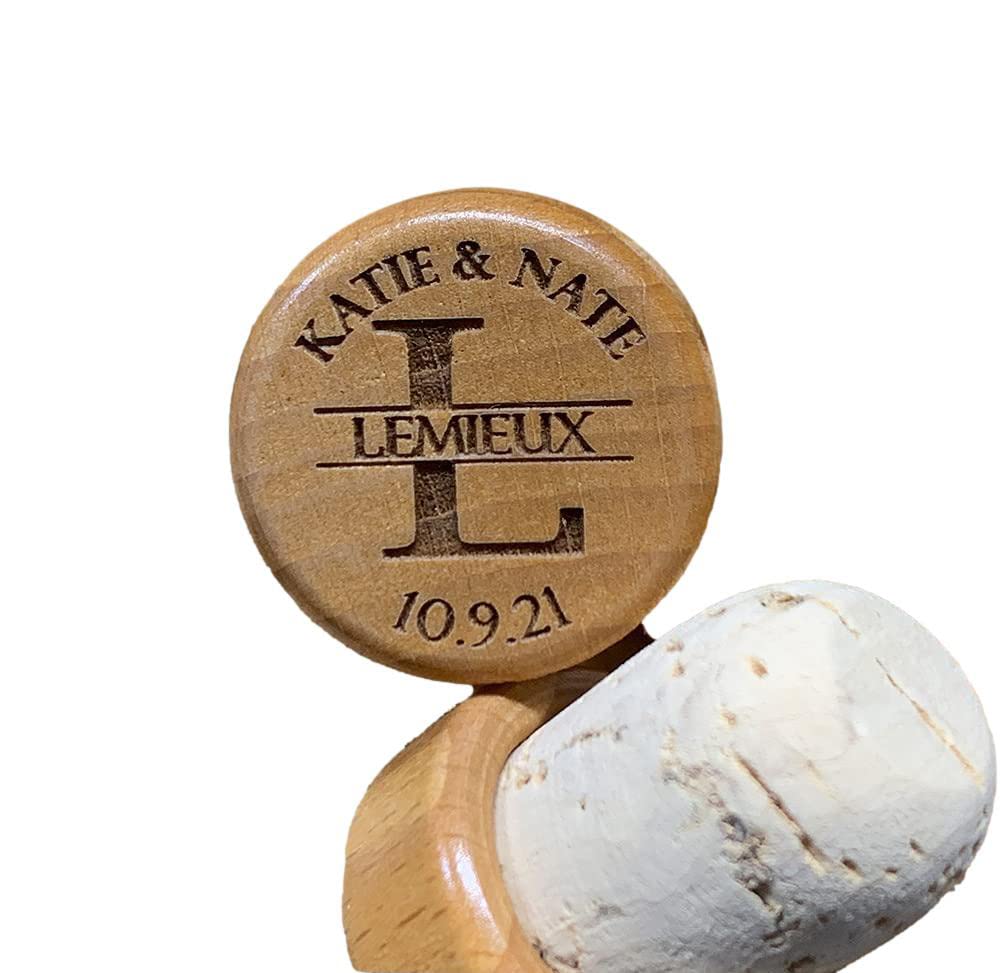 Wedding Favors for Guests Bulk 100 | Personalized Cork Wine Stopper Wedding Favors for Guests Bulk and Special Events