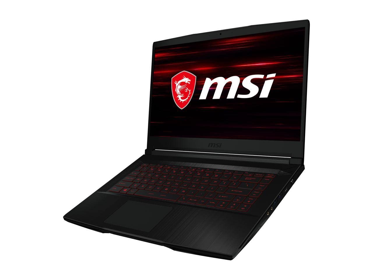 MSI GF63 Thin 10SCXR-22 Series Gaming Laptop, 15.6" 60Hz Refresh Rate IPS, Intel Core i5-10300H (2.50 GHz), NVIDIA GeForce GTX 1650, 8 GB DDR4, 256 GB PCIe SSD, Windows 10 Home - Black (Renewed)
