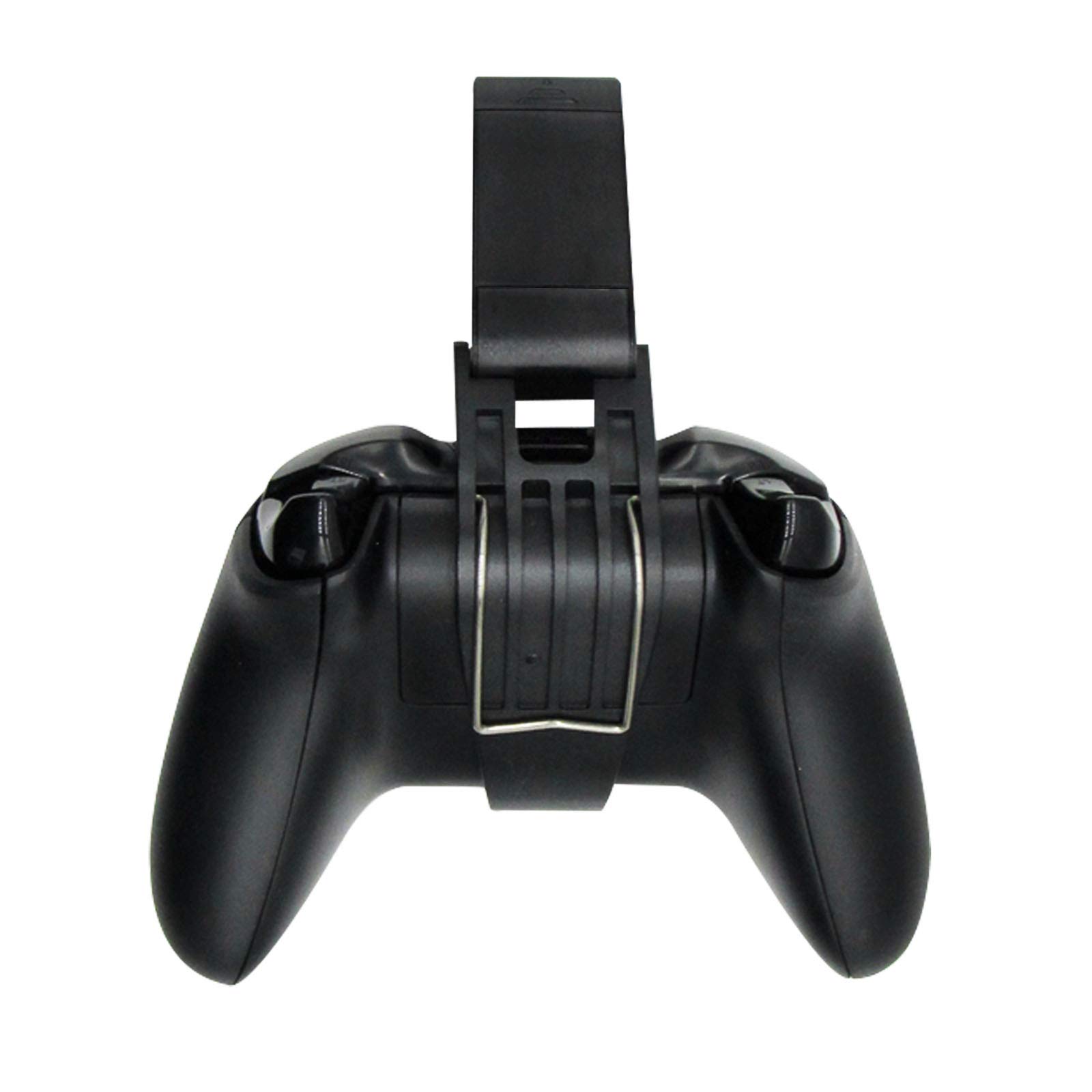 RALAN 2 Pack Foldable Mobile Phone Holder for Game Controller, Phone Clip Holder Game Clamp Mount Clamp for Xbox, Android, Cellphone Clamps Compatible with Xbox One/S (Black & White)