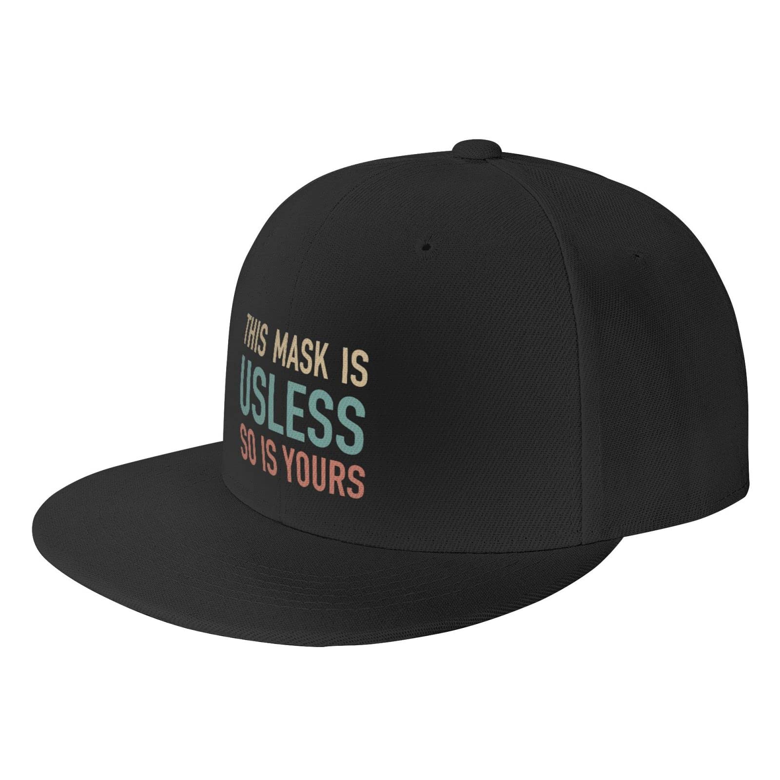 This Mask is Useless So is Yours Hat Adult Adjustable Baseball Cap Trucker Hats Black