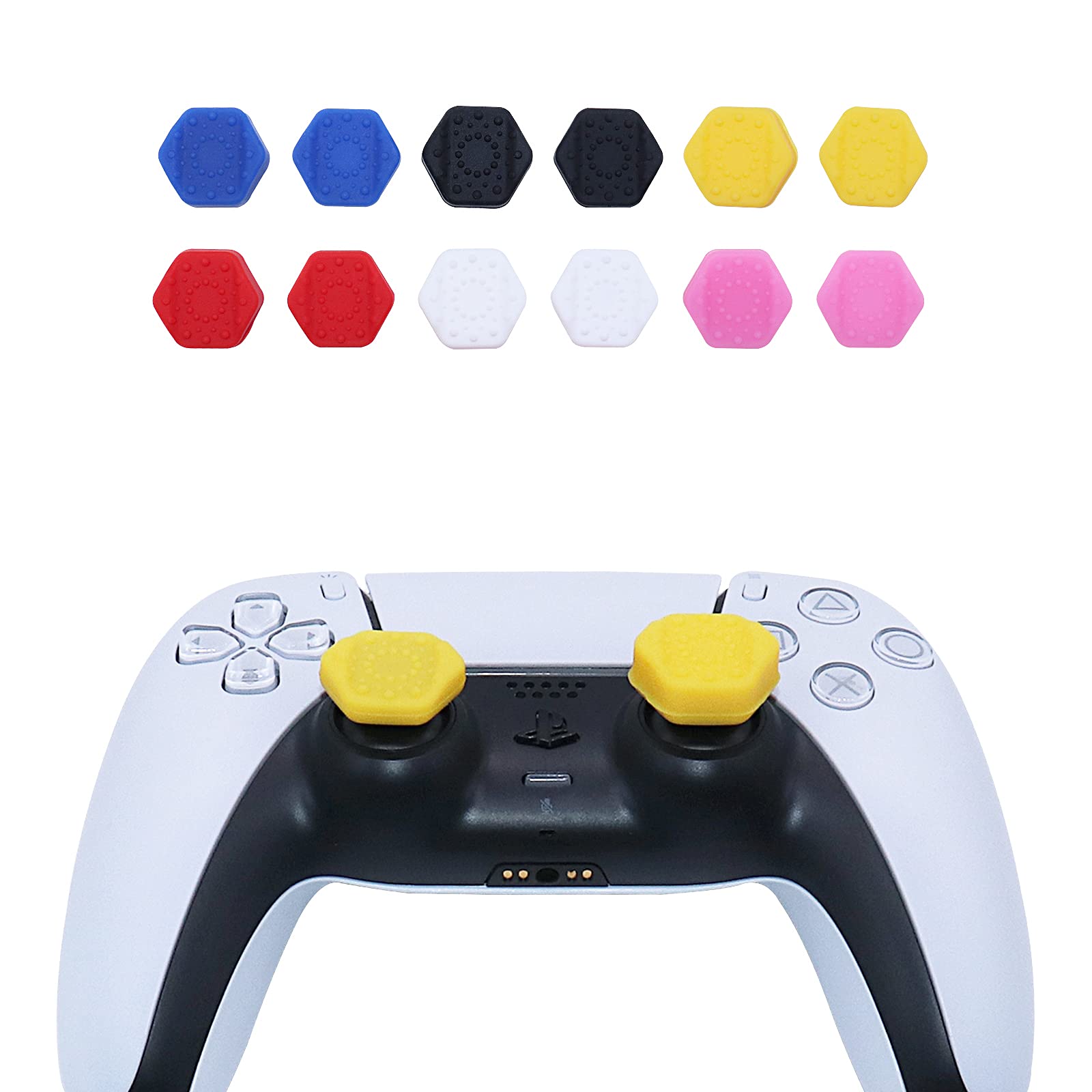 RALAN Silicone Analog Controller Joystick Thumb Stick Grip Cap Covers for Switch.