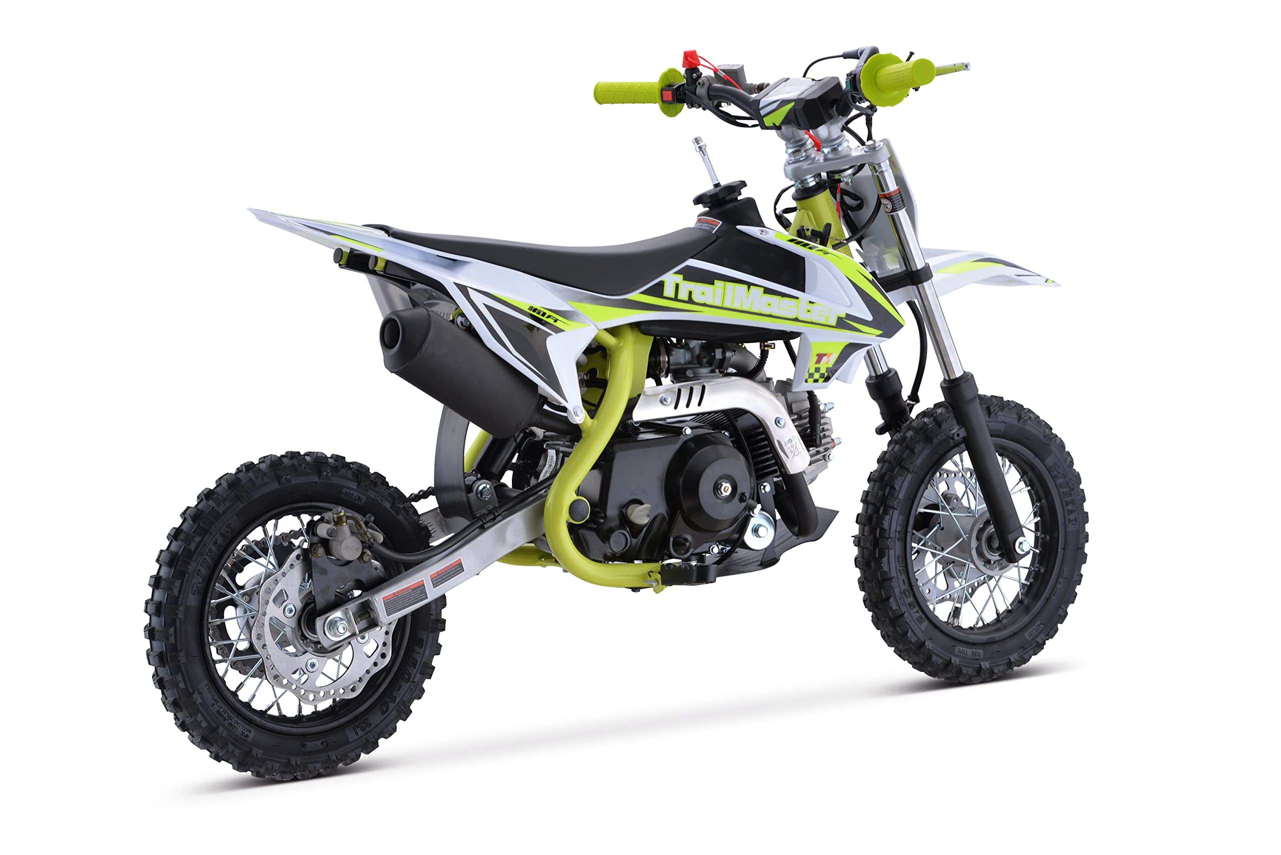 Trailmaster TM11 Dirt Bike 110cc Automatic Great Kids Bike, More power 25" inch seat 10 inch rims (green)