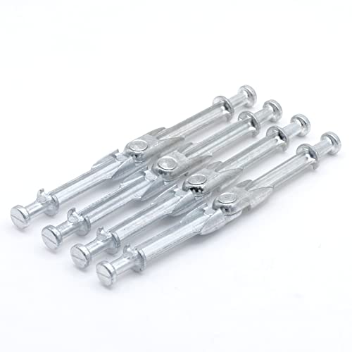 ReplacementScrews Articulated Cam Lock Dowels Compatible with IKEA Part 123026 (Mandal, MALSJO, NORNAS etc) - Bendable Joint Hardware (Pack of 4)