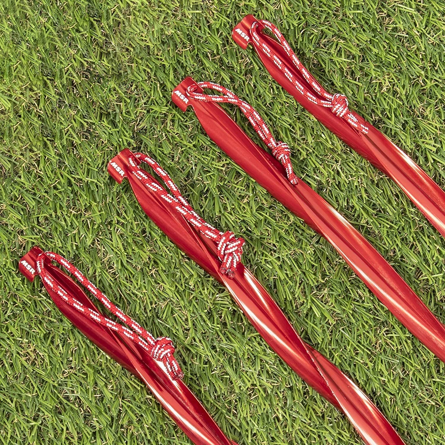 MSR Cyclone 10" Tent Stake, 4 Pack, Red