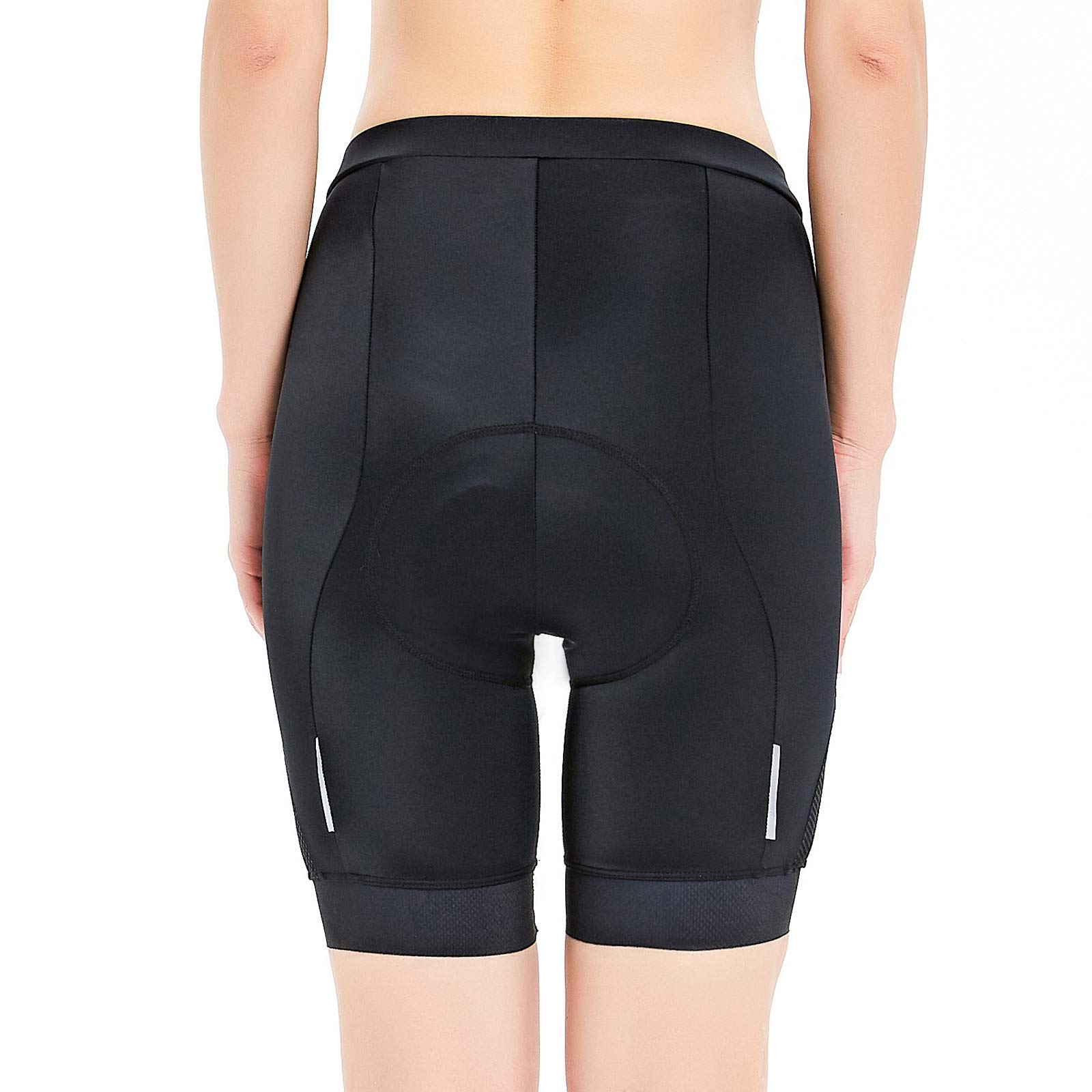 Mysenlan Women's Cycling Compression Shorts 3D Padded Bike Bicycle Pants Riding Tights Black