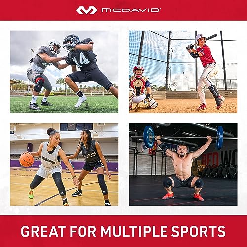 McDavid Ankle Brace w/Cross Straps, Maximum Support, Comfortable Compression & Breathable Design, Injury Recovery
