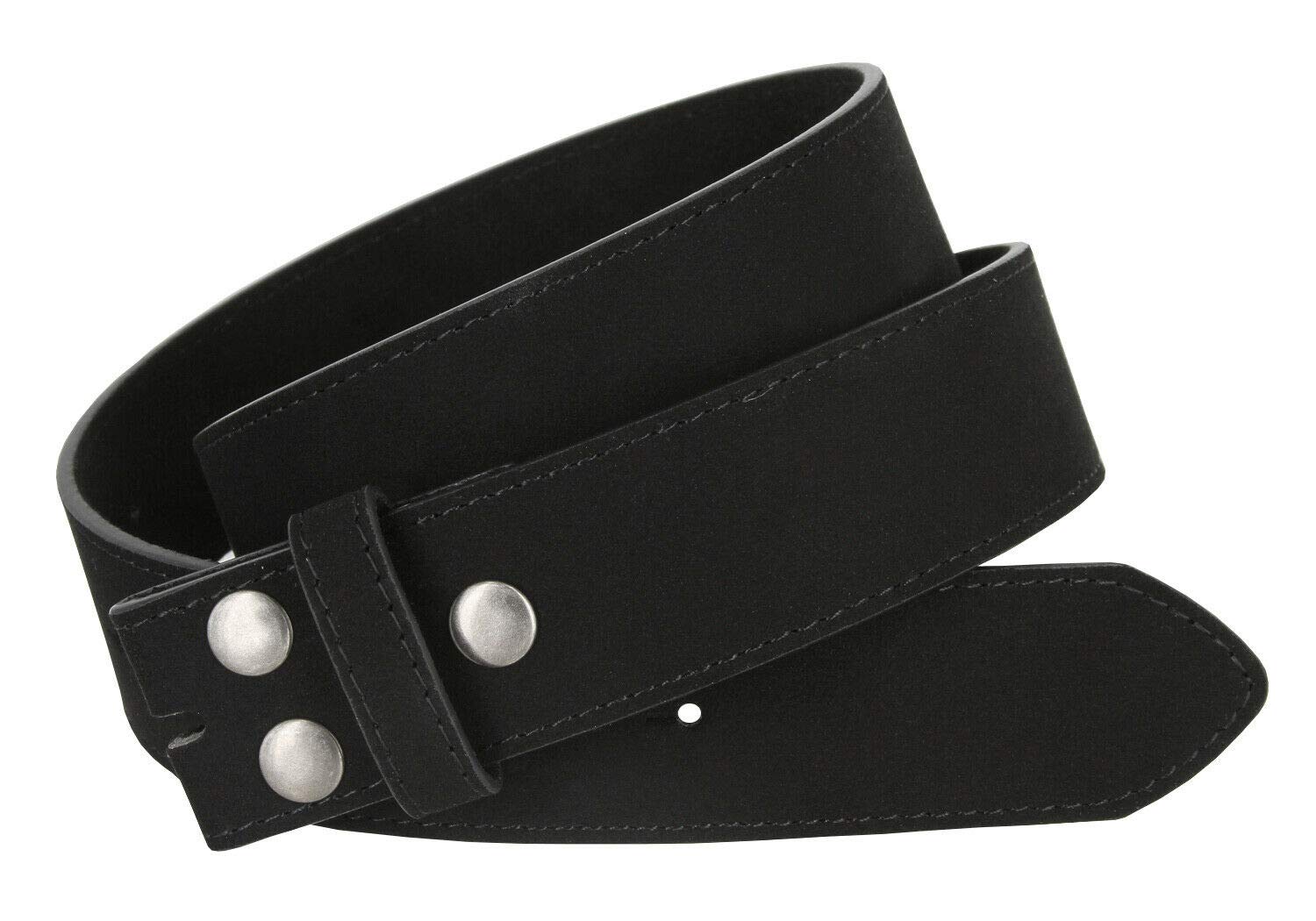 Men's Belt Rounded Edge Heel Bar Buckle Casual Jean Suede Leather Belt 1 1/2" Wide (Tan, 34)