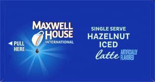 Maxwell House light_roast International Cafe Iced Hazelnut Latte Instant Coffee (3.42 oz Boxes, Pack of 8)