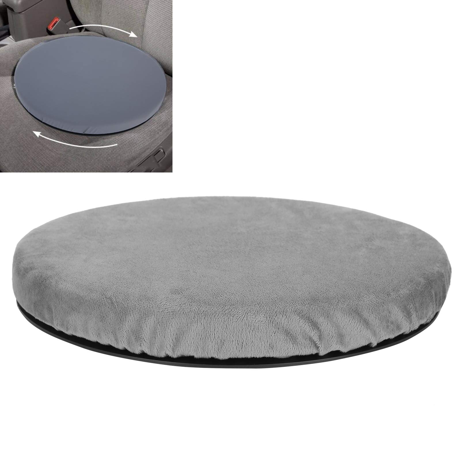 Swivel Seat Cushion, Compact Anti?Slip Washable Swivel Padded, Portable for Summer And Winter Home Car Use Convenient Old People To Get