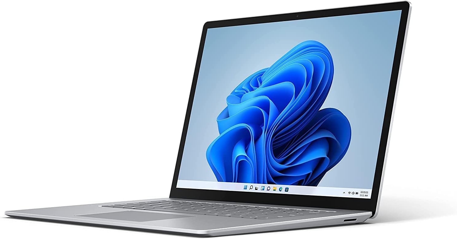 Microsoft Surface Laptop 4, AMD Ryzen 5 4680U, 8GB RAM, 256GB SSD, 13.5"" Touchscreen Display, AMD Radeon Graphics, Windows 10 Pro,, 5Q8-00001 (Renewed)