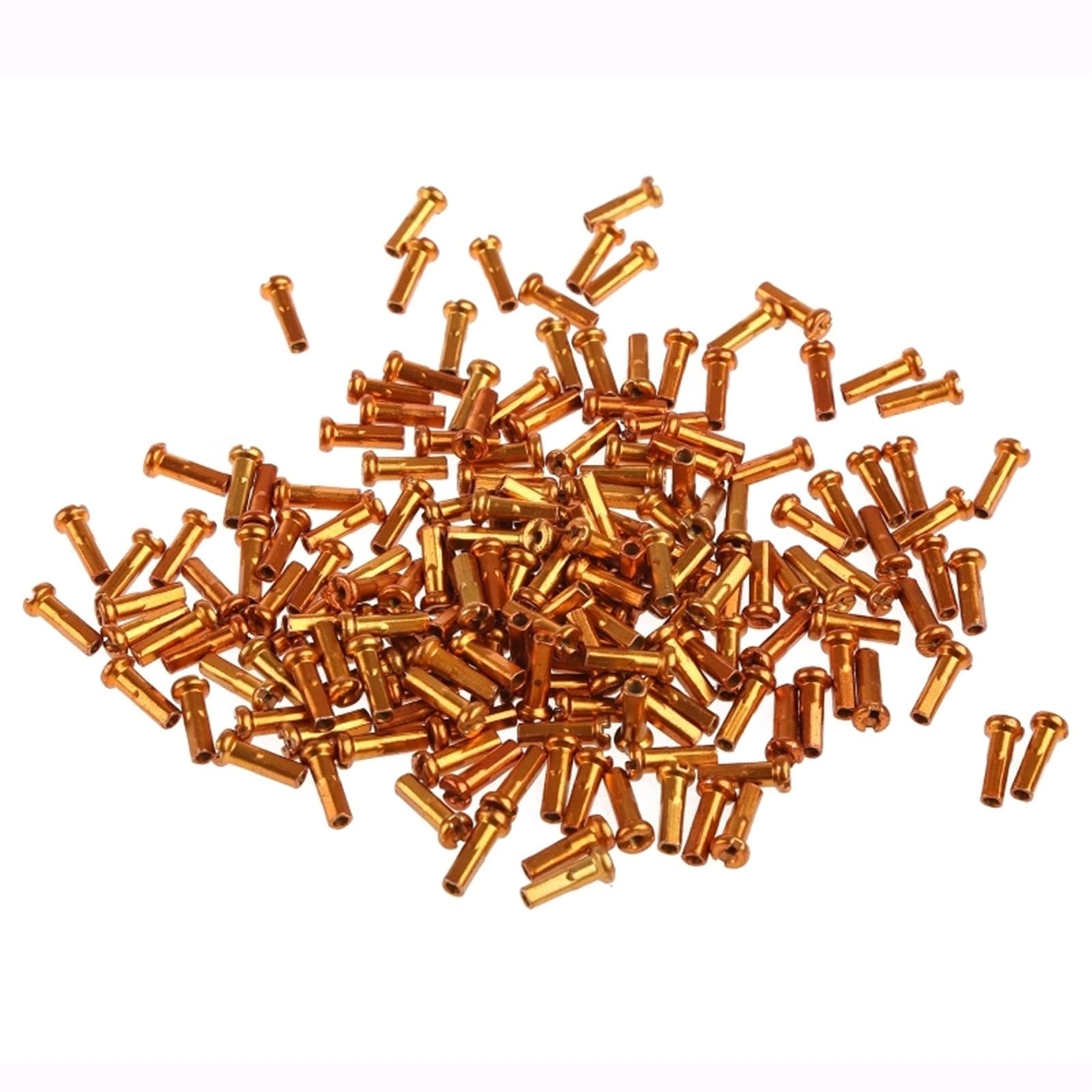 TRENDYBOY 60Pcs Mountain Bike 14mm Ultralight High Strength 14G Colorful Bicycle Spoke Caps, Wheel Spoke Nipple Decoration MTB Road Bike (Color : Golden)