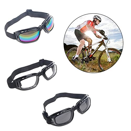 Snowboard Goggles Foldable Safety Goggles Ski Snowboard Motorcycle Eyewear Glasses Eye Protection 2021 New Ski Goggles (Color : A)