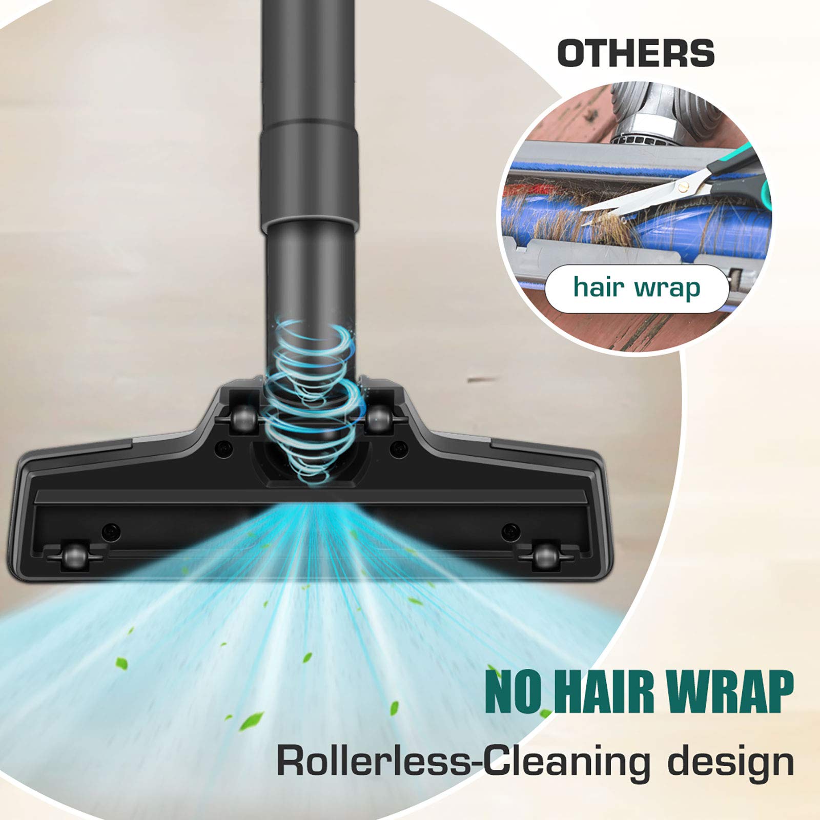 NEU MASTER 「Tool Only」 Cordless Vacuum Cleaner, 4 in 1 Stick Vacuum Cleaner Kit, Powerful Lightweight Portable Handheld Vacuum