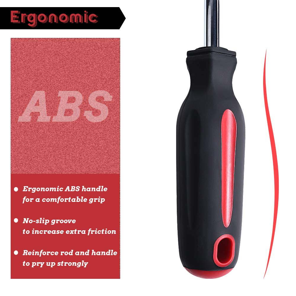 OTUAYAUTO Ergonomic Plastic Fastener Remover - Universal Automotive Clip Removal Tool for Cars, Trucks, SUVs, ATVs and All Vehicles