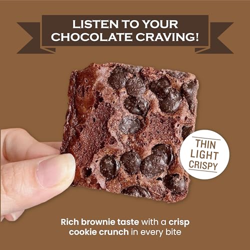 Sheila G's Brownie Brittle β Original Chocolate Chip Thin and Crispy Sweet Snacks (Pack of 6, 5 oz), Rich Gourmet Brownie Bites Dessert