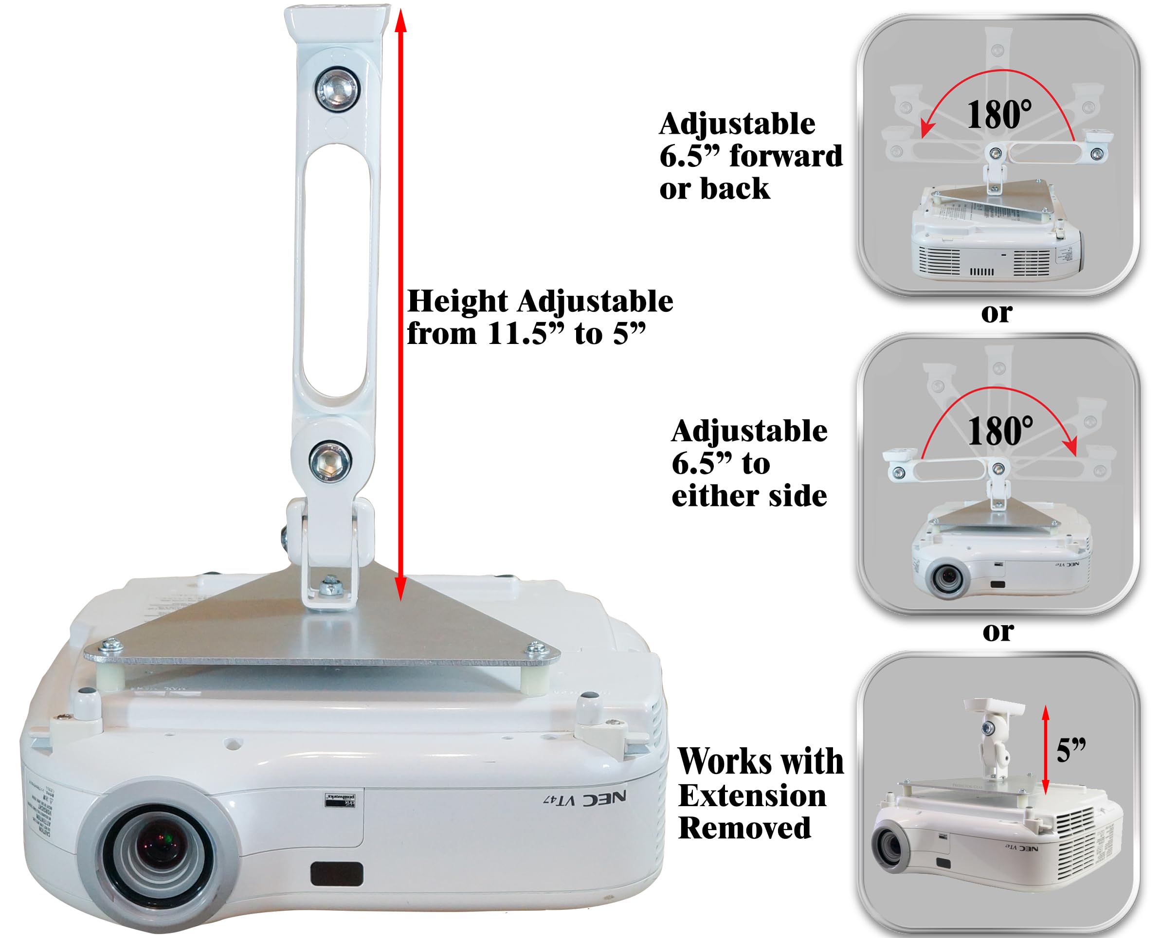 Projector-Gear Projector Ceiling Mount for ACER H5380BD