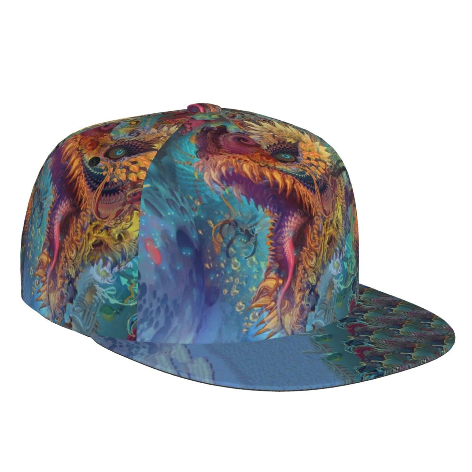 So soyeabo Flat Bill Adjustable Snapback Hat Cool Hip Hop Baseball Caps for Men and Women