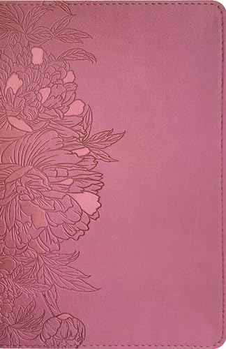 NLT Personal Size Giant Print Bible, Filament-Enabled Edition (LeatherLike, Peony Pink, Red Letter): Includes Free Access to the Filament Bible App ... Notes, Devotionals, Worship Music, and Video