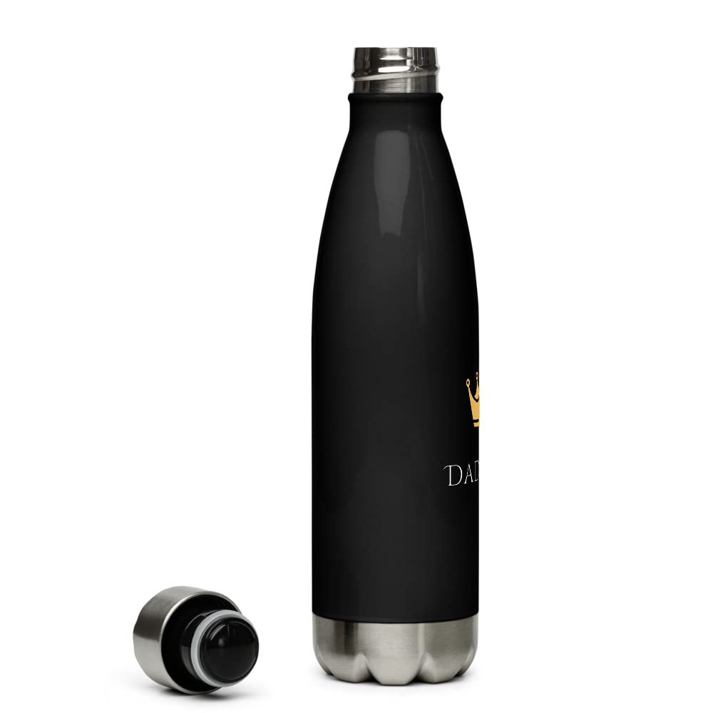 Stainless Steel Water Bottle, King of Dad Jokes Funny Saying | 17 oz