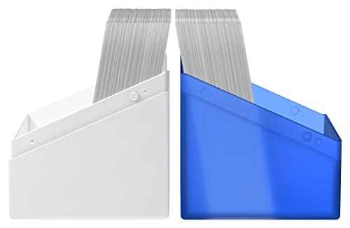 Ultimate Guard Boulder Synergy 100+, Deck Case for 100 Double-Sleeved TCG Cards, White/Blue, Secure & Durable Storage for Trading Card Games