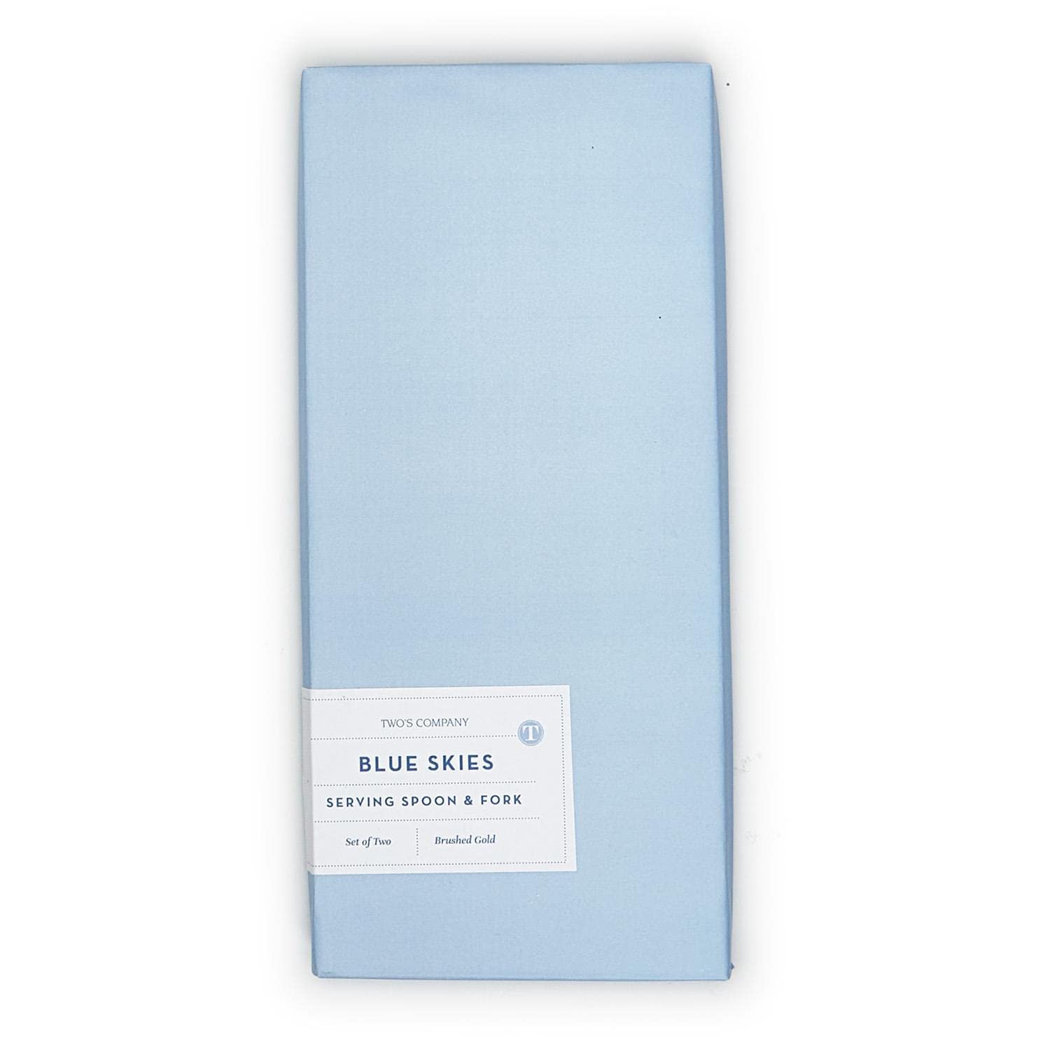 Two's Company Blue Skies Set Of 2 Servers In Gift Box