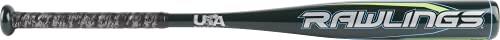 Rawlings RAPTOR USA Baseball Bat | -10 | 1 Pc. Aluminum | Dark Green | 26 inch