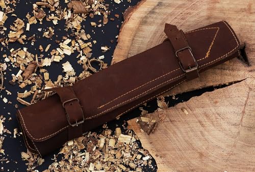 Vintage Blacksmith/Handmade Damascus Hunting Knife - fixed Blade Hunting Knife with Sheath Handmade Damascus Chef Knives Set of 4 pcs