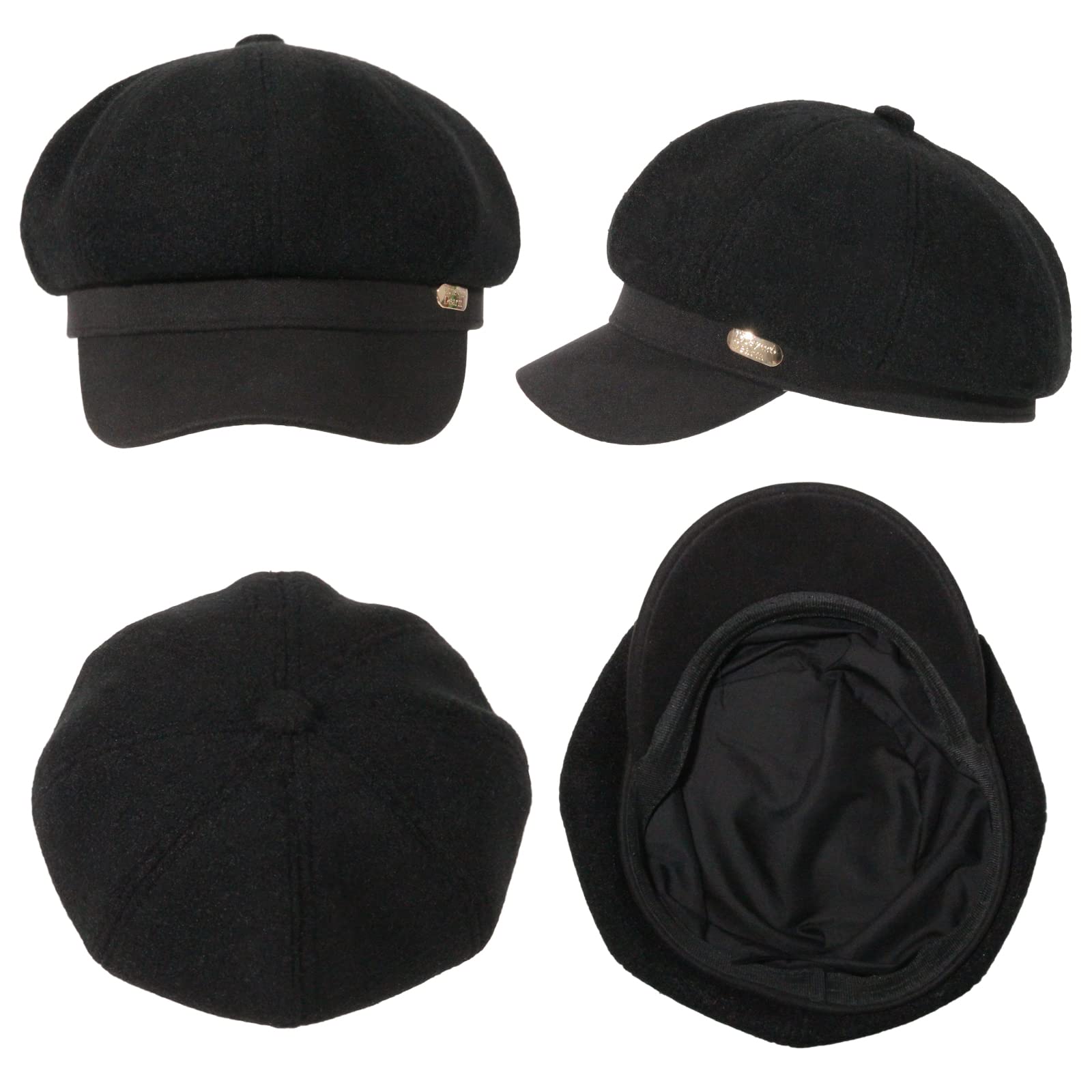 Women Wool Newsboy Hats Cabbie Hat Beret Paperboy Tweed Baker Boy Cap