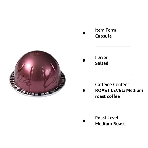 Nespresso Vertuoline Master Origin Colombia Coffee, Plus 1 Piece Of Dark Chocolate Salted Caramel, For Your First Cup Of Coffee