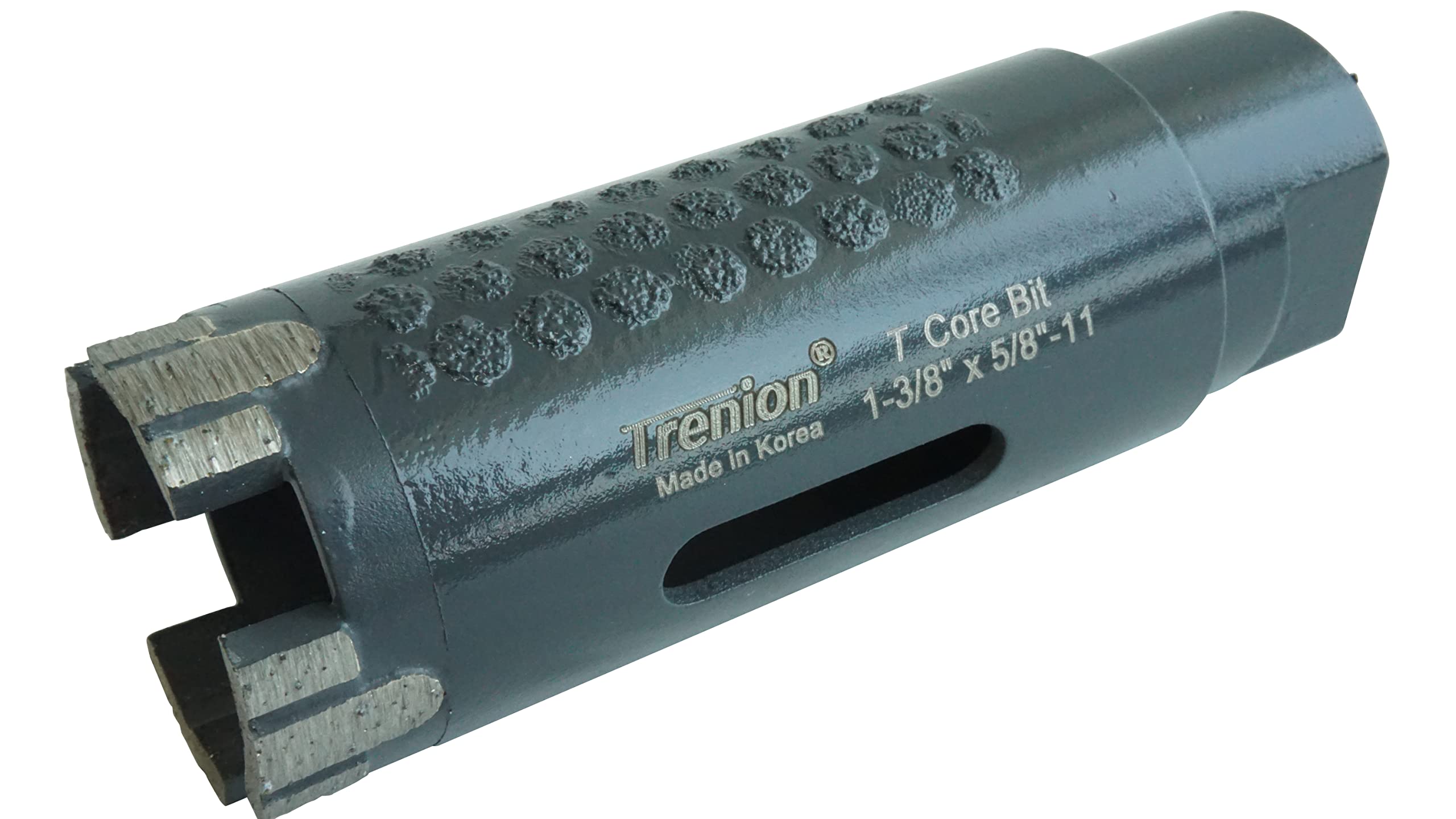 Trenion, T Core Drill Bits 1-3/8 Inch Advanced Technology on Diamond T Shape Segments for Hard Stone Concrete Marble Granite Brick for Dry Wet Drill Hole Saws 5/8"-11 Thread