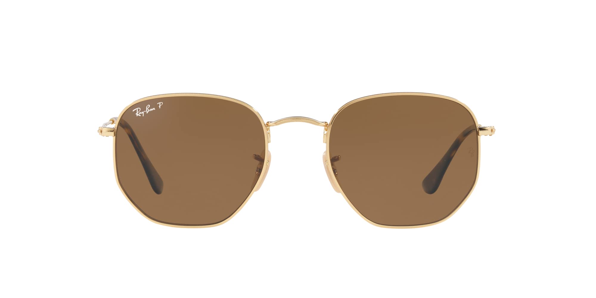 Ray-Ban RB3548N Hexagonal Sunglasses+ Vision Group Accessories Bundle, unisex-adult(Arista/Crystal Green (001),51)