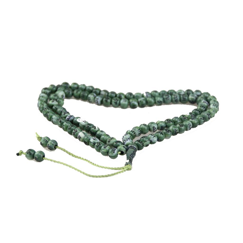 VAYNEkaisa Round Shape Prayer Beads Muslim Islamic Tasbih Allah Beaded Adults Bracelet White