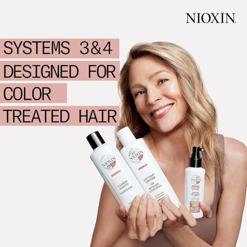 Nioxin System 3 Scalp + Hair Conditioner - Hair Thickening Conditioner for Damaged Hair with Light Thinning, 10.1 fl oz (Packaging May Vary)