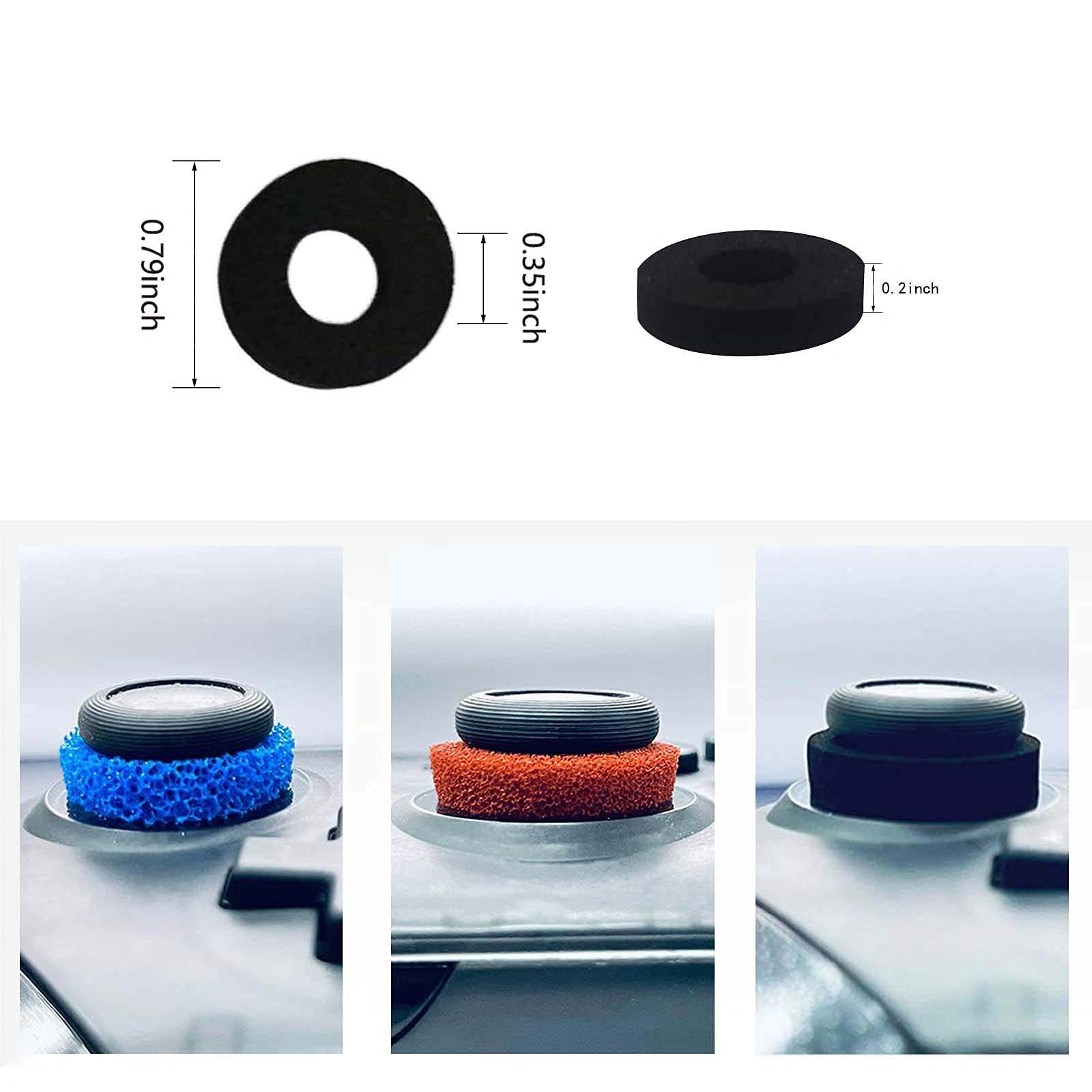 Precision Rings,Aim Assist Motion Control Rings for PlayStation 4 (PS4), PS5,Xbox One, Switch Pro & Scuf Controller