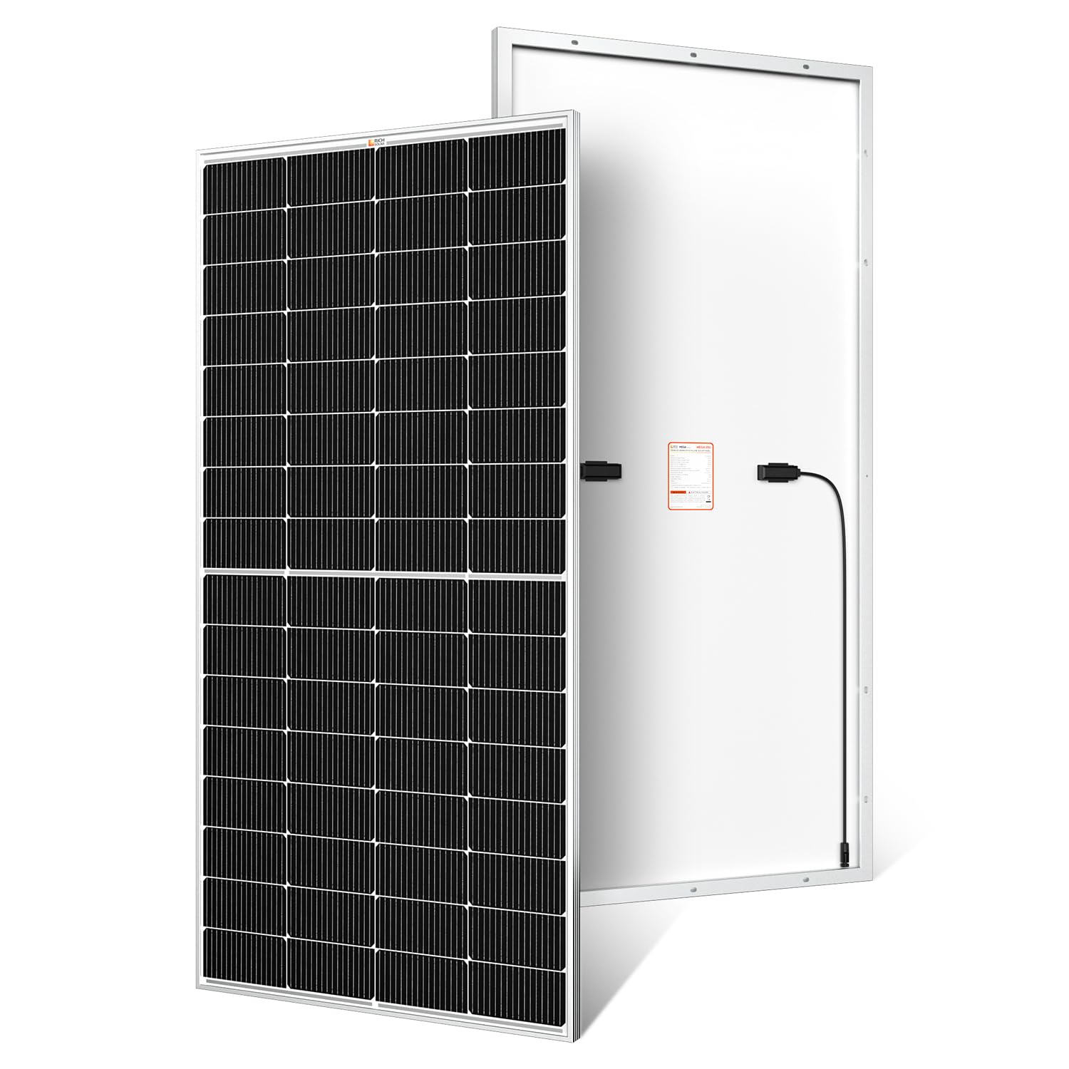 RICH SOLAR 250 Watt 12 Volt 16BB Cell Monocrystalline Solar Panel High Efficiency Solar Module for RV Trailer Camper Marine Off Grid (250W Single Panel)