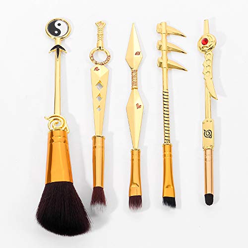 Professional Anime Makeup Brushes Set - 5pcs Cosmetic Anime Peripheral Okuno CosplayGift Makeup Brush Set For Women